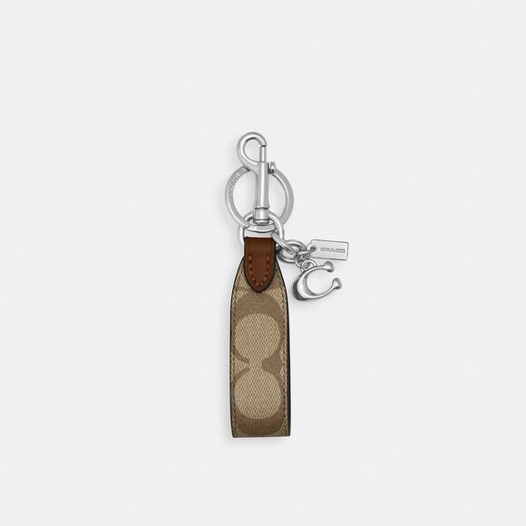 Coach | Accessories | Nwt Coach Outlet Loop Bag Charm In Signature ...